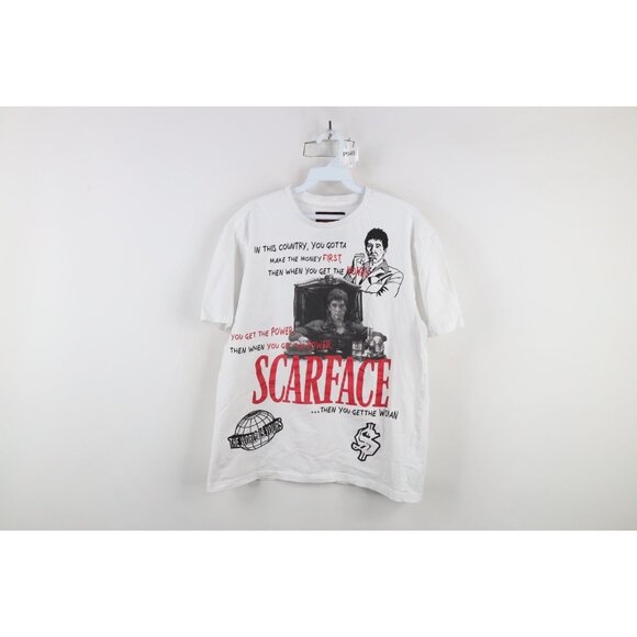 Vintage | Tops | Vtg Y2k Scarface Womens Large Spell Out Tony Montana ...